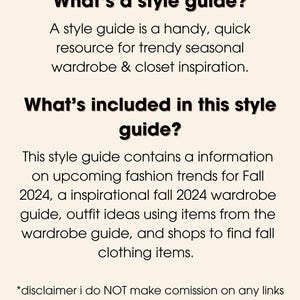 2024 Fall Fashion & Style Guide Fall 2024 Capsule Wardrobe - Etsy