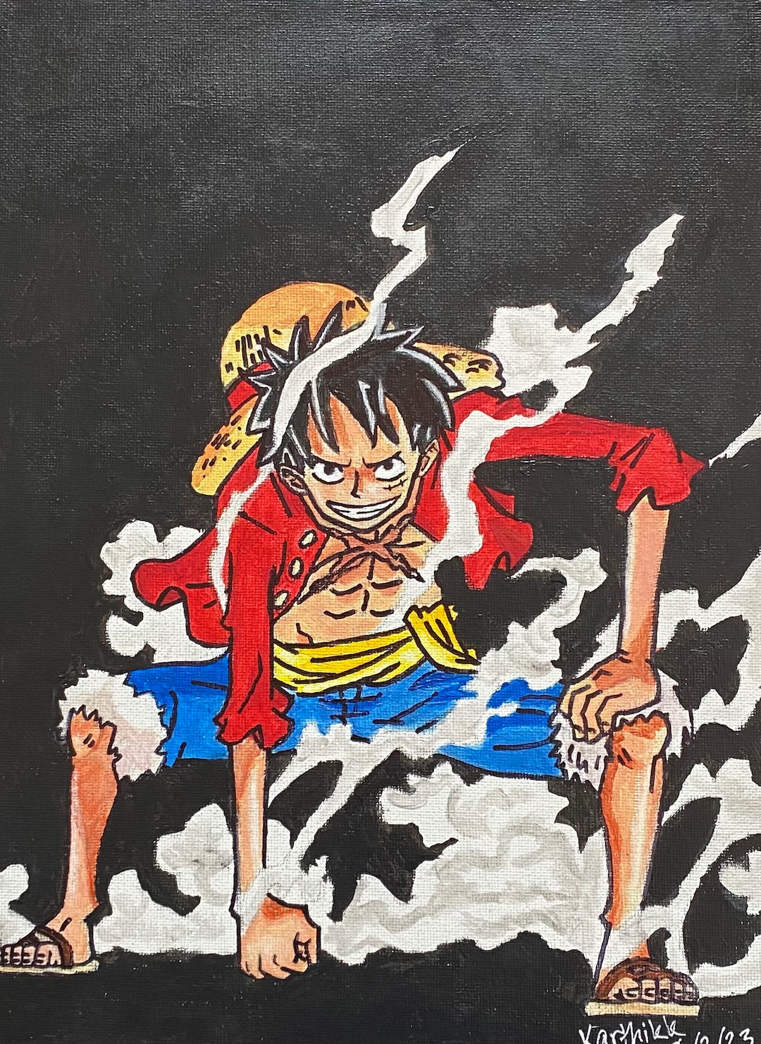 Luffy Painting Anime - Etsy