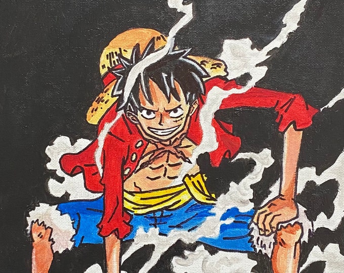 Luffy Painting Anime - Etsy