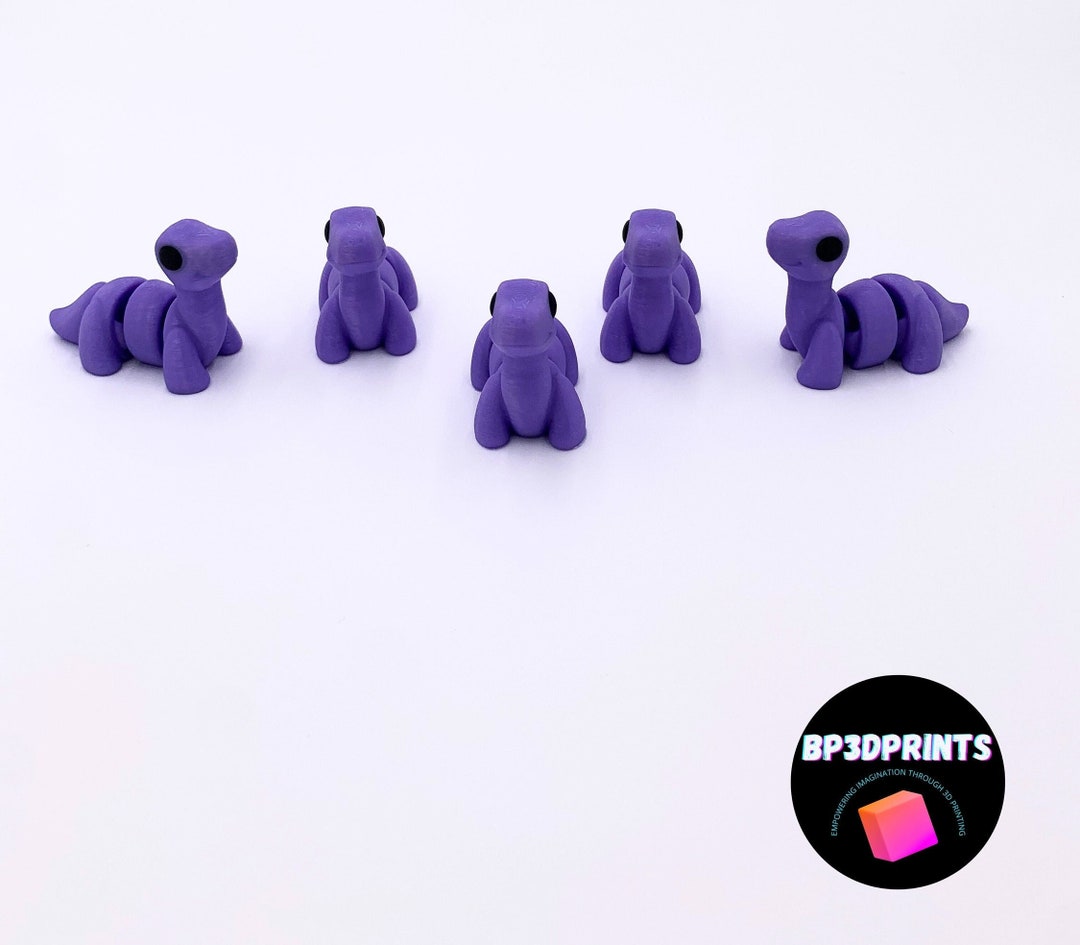 Baby Brontosaurus, Flexi Articulated 3D Printed Fidget Toy, Stim Toy ...