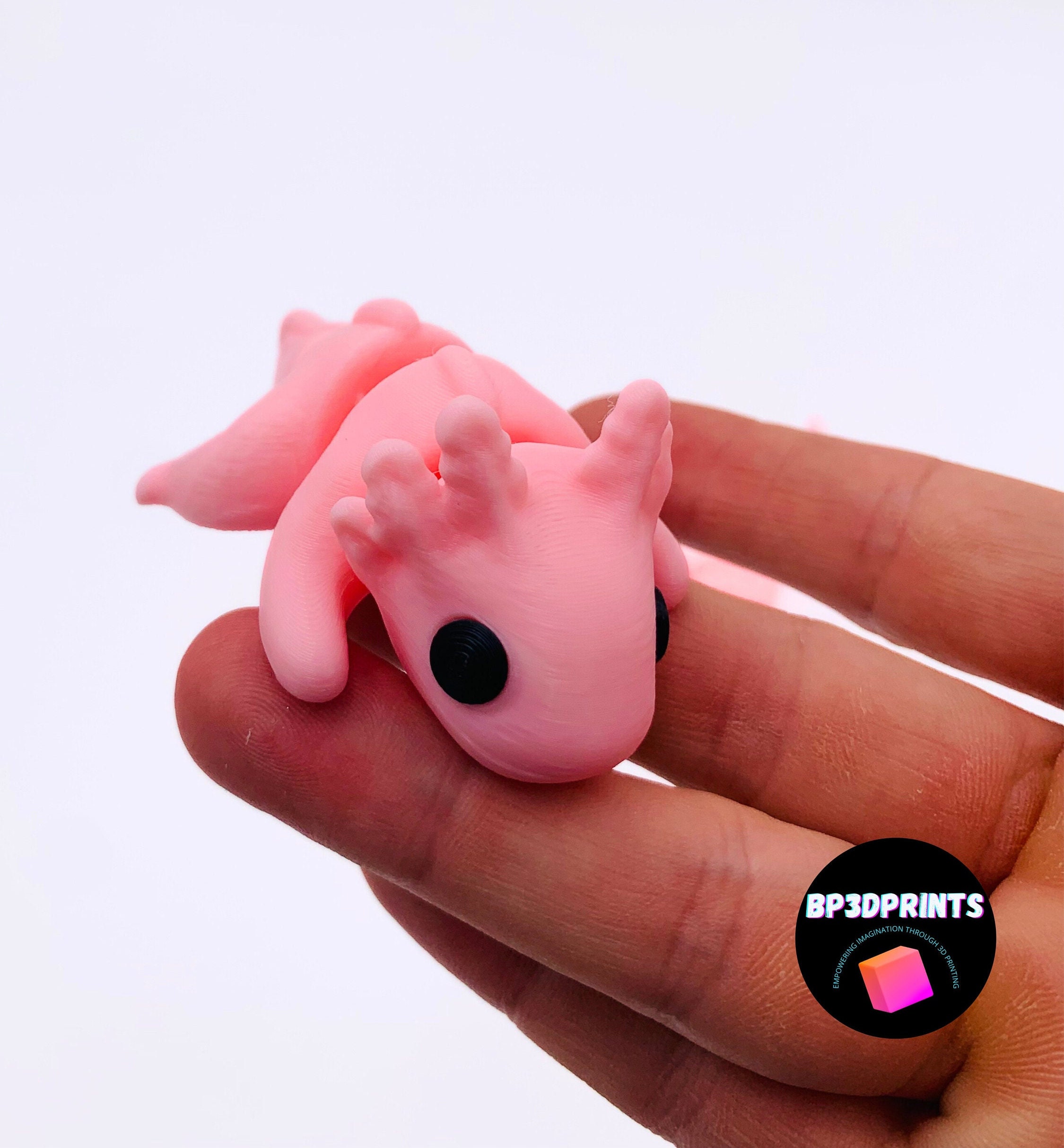 Baby Axolotl 3D Printed Fidget Toy Articulated - Etsy