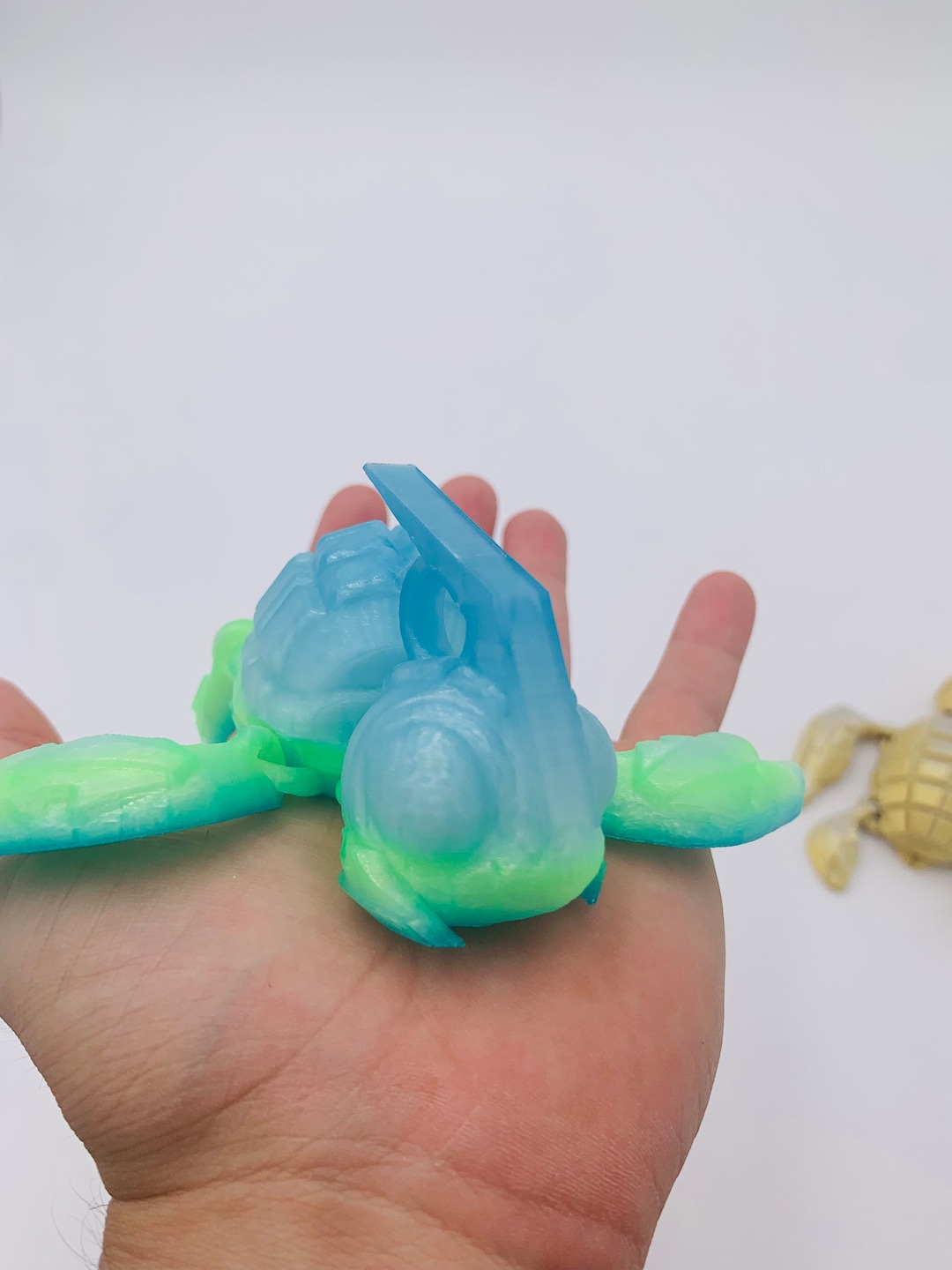 Grenade Turtle, Articulated 3d Printed, Custom Color Options, Sensory ...