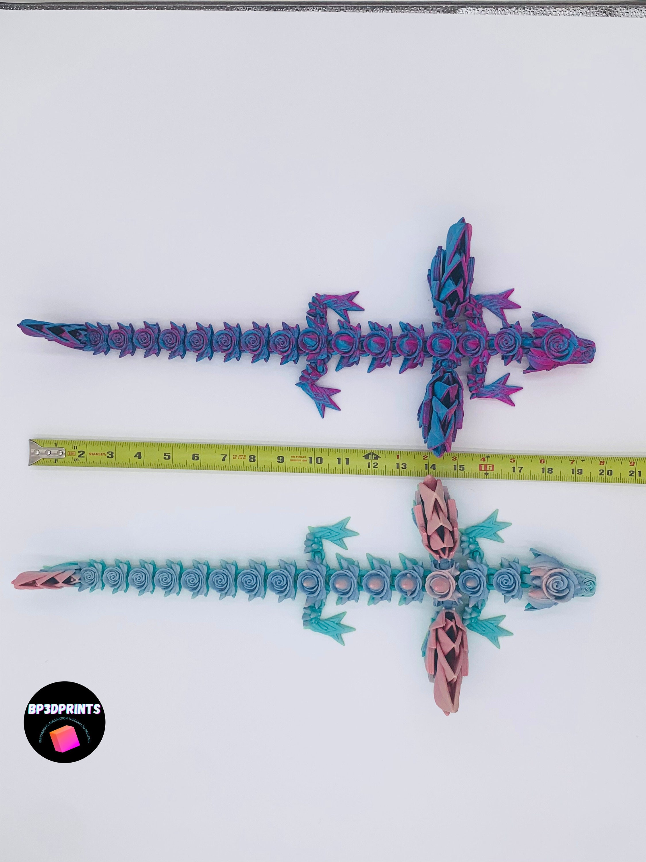 Custom Color Dragon Fidget Toy Rosewing Dragon Figurine Articulated 3D ...