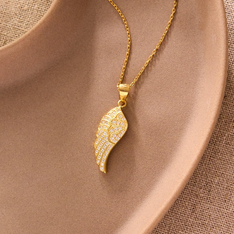 Angel Wing Necklace - Etsy
