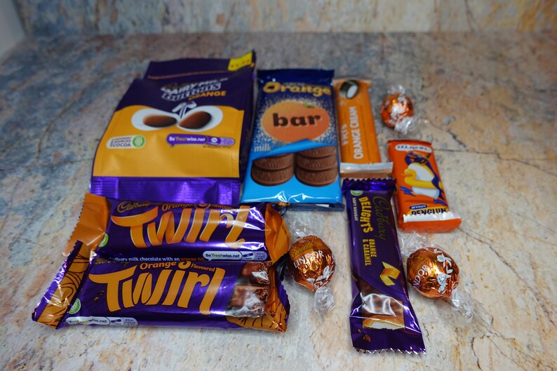 Orange Chocolate Gift Box Chocolate Hamper Gift Present - Etsy