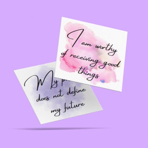 Printable Affirmation Cards, Self-care Cards, Digital Download, PDF ...