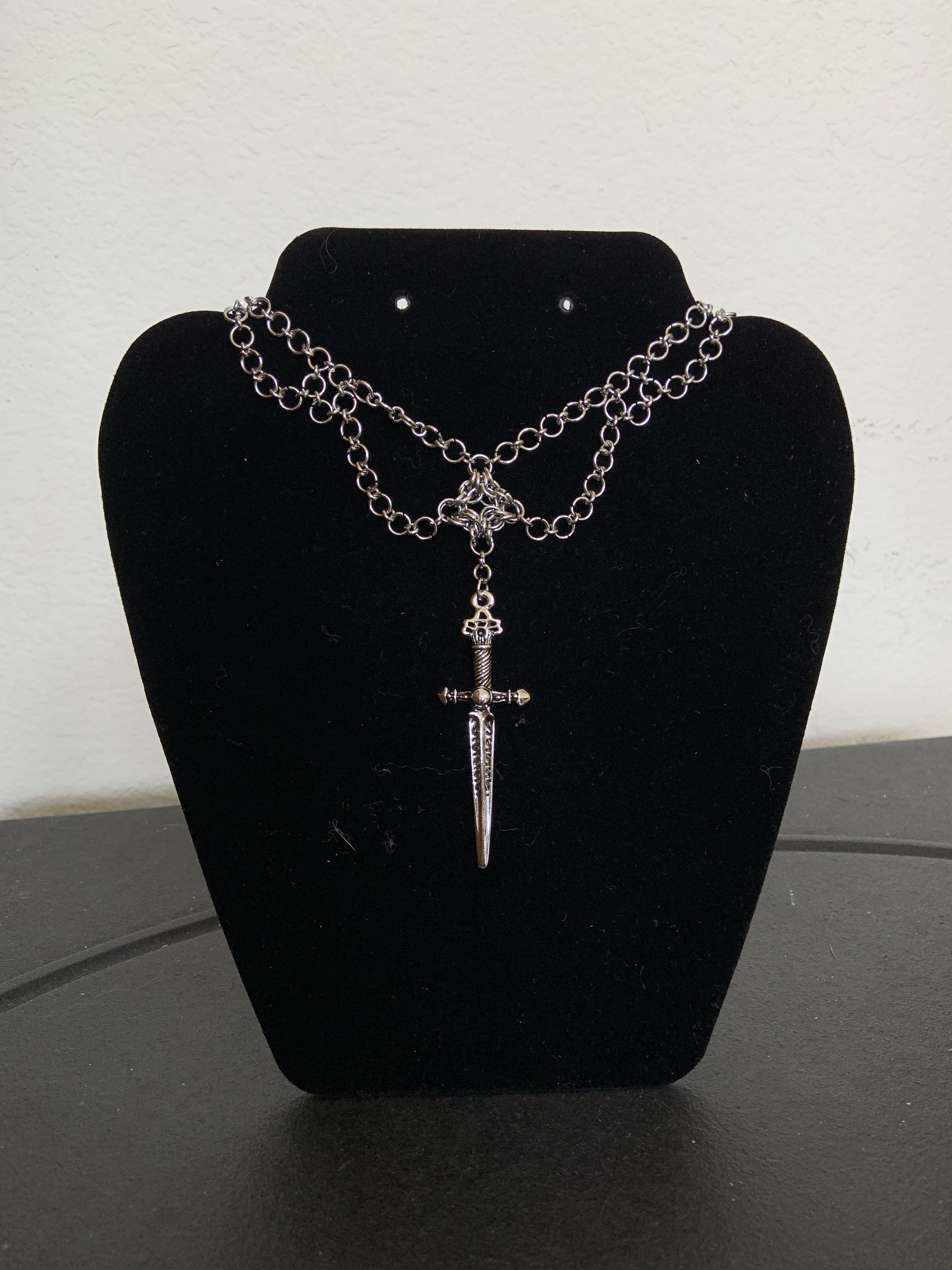 Lady of the Lake Chainmail Medieval Choker Necklace - Etsy