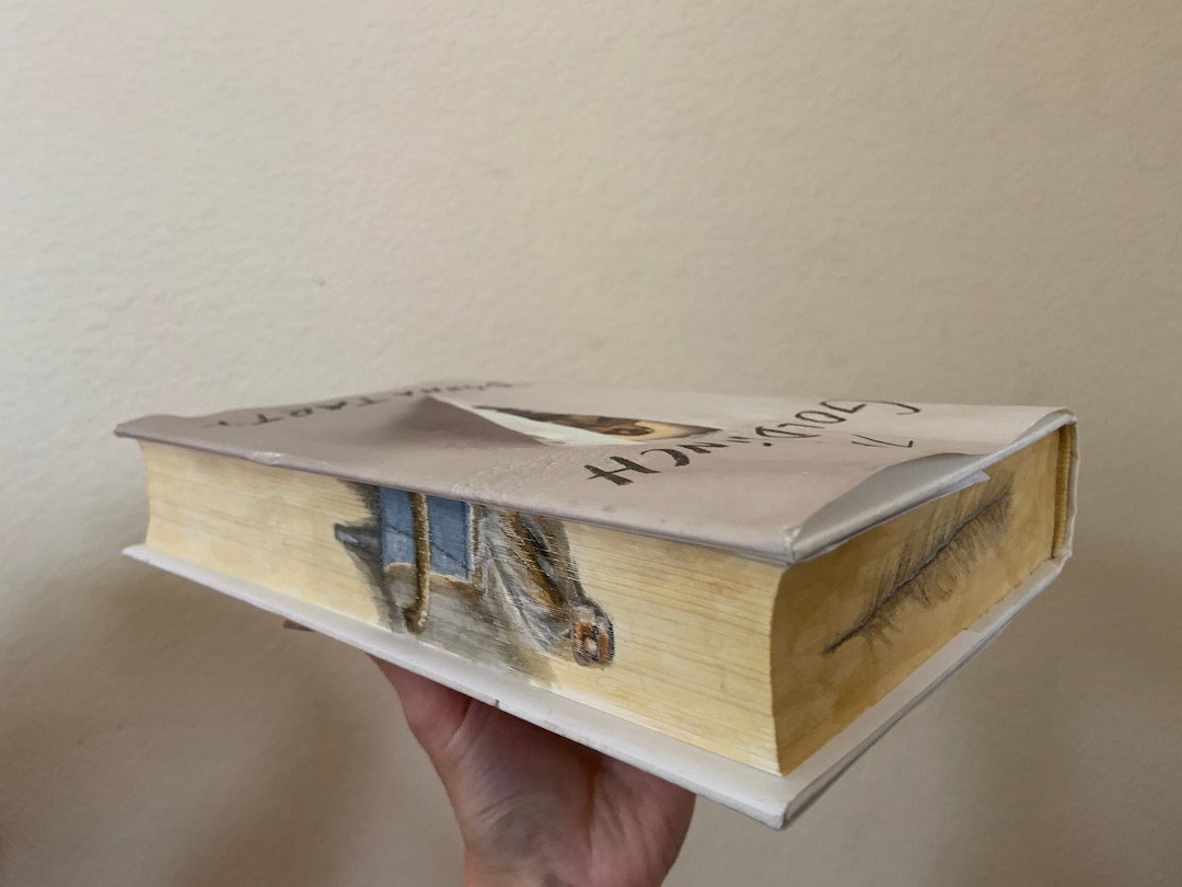 The Goldfinch Fore-edge Book Painting - Etsy