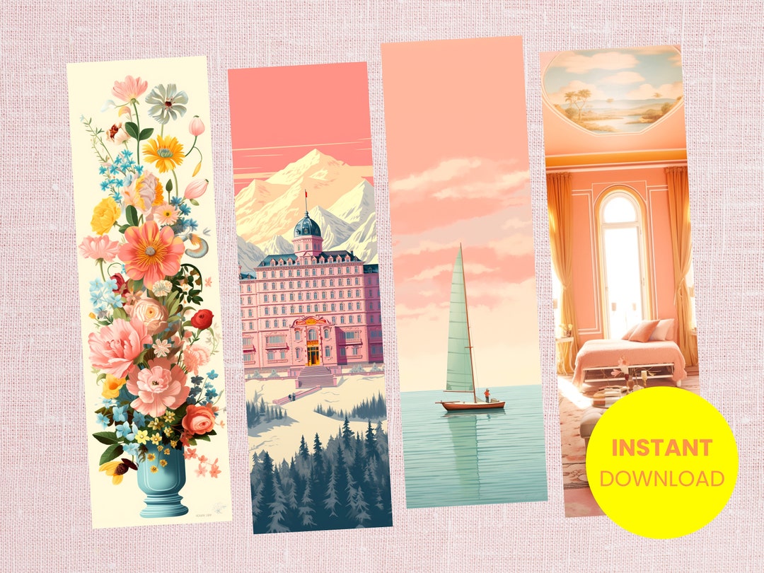 PRINTABLE Bookmarks Pastel Romance - Etsy