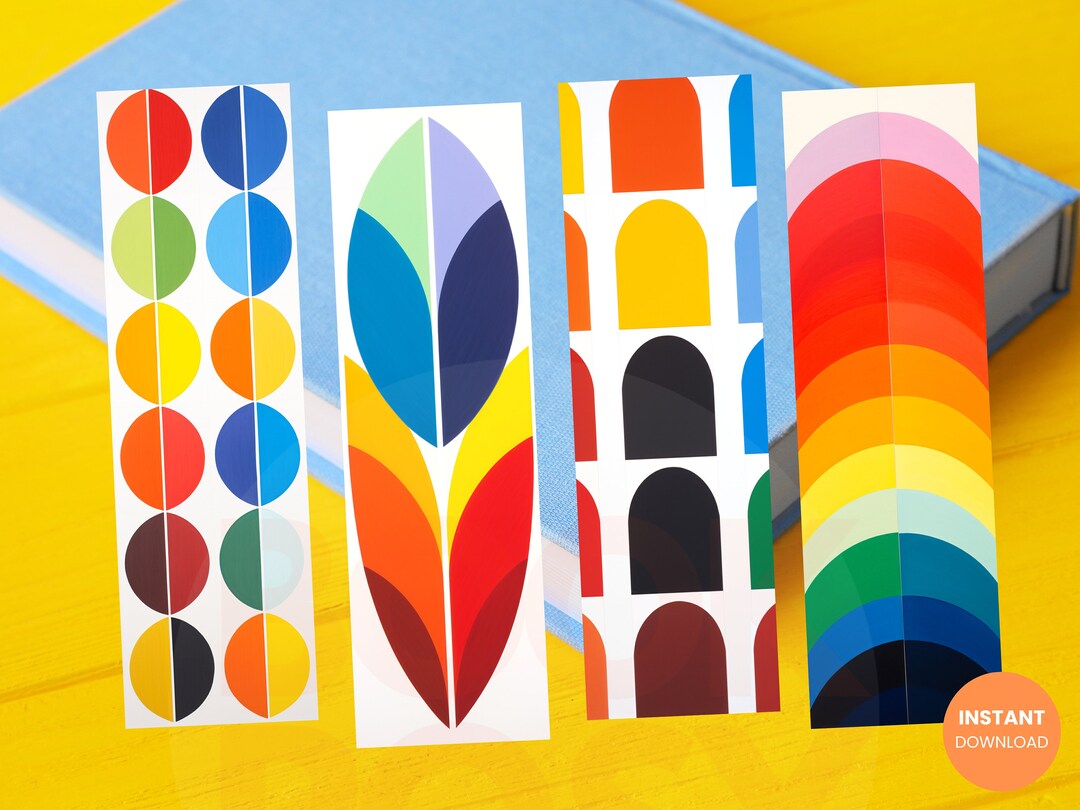 PRINTABLE Bookmarks - Pretty Palette - Etsy