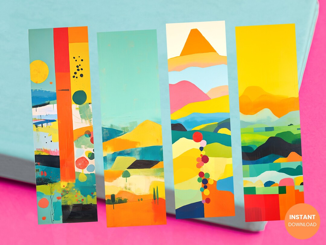 PRINTABLE Bookmarks - Sunshine Shapes - Etsy