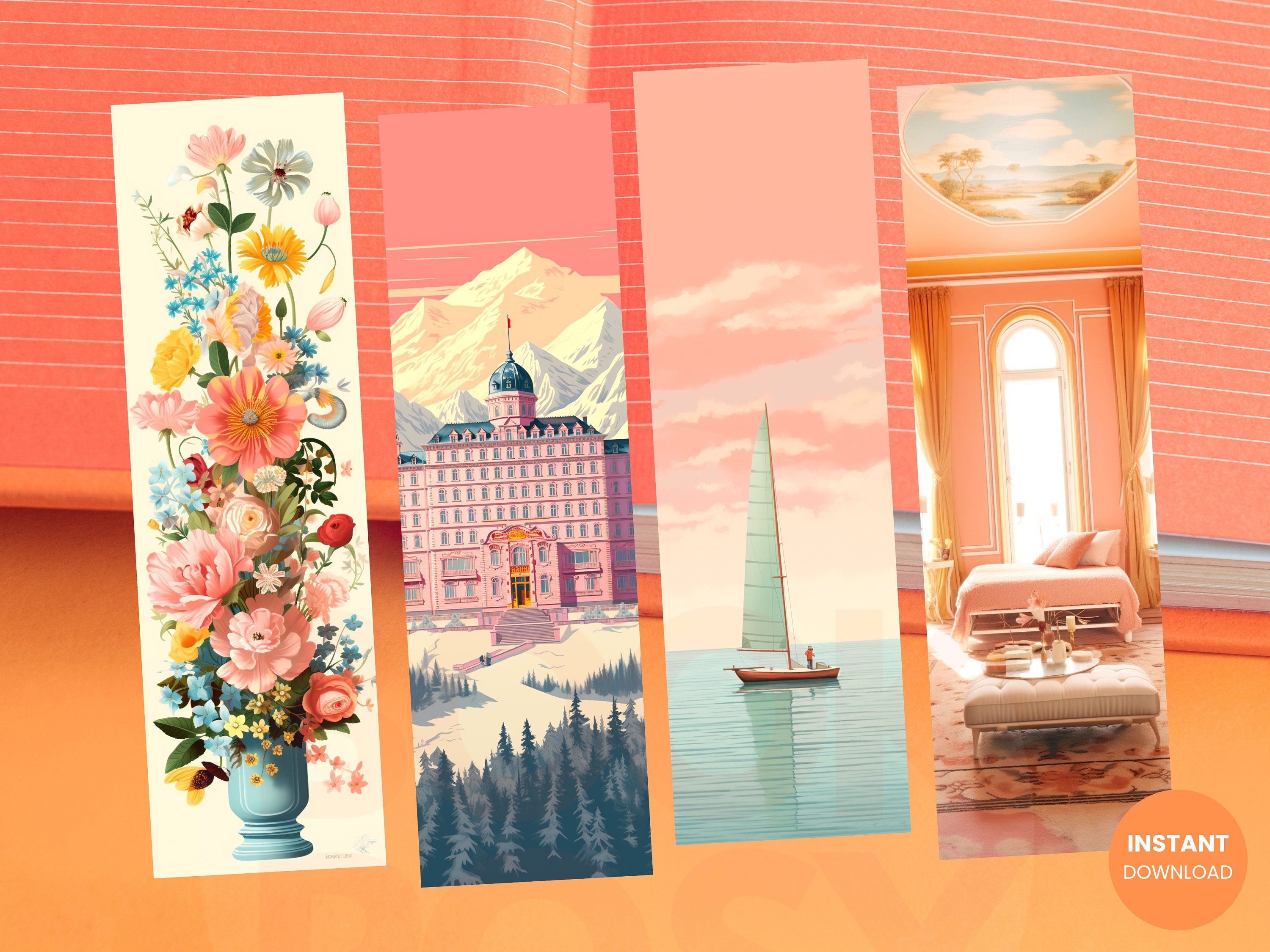 PRINTABLE Bookmarks - Pastel Romance - Etsy