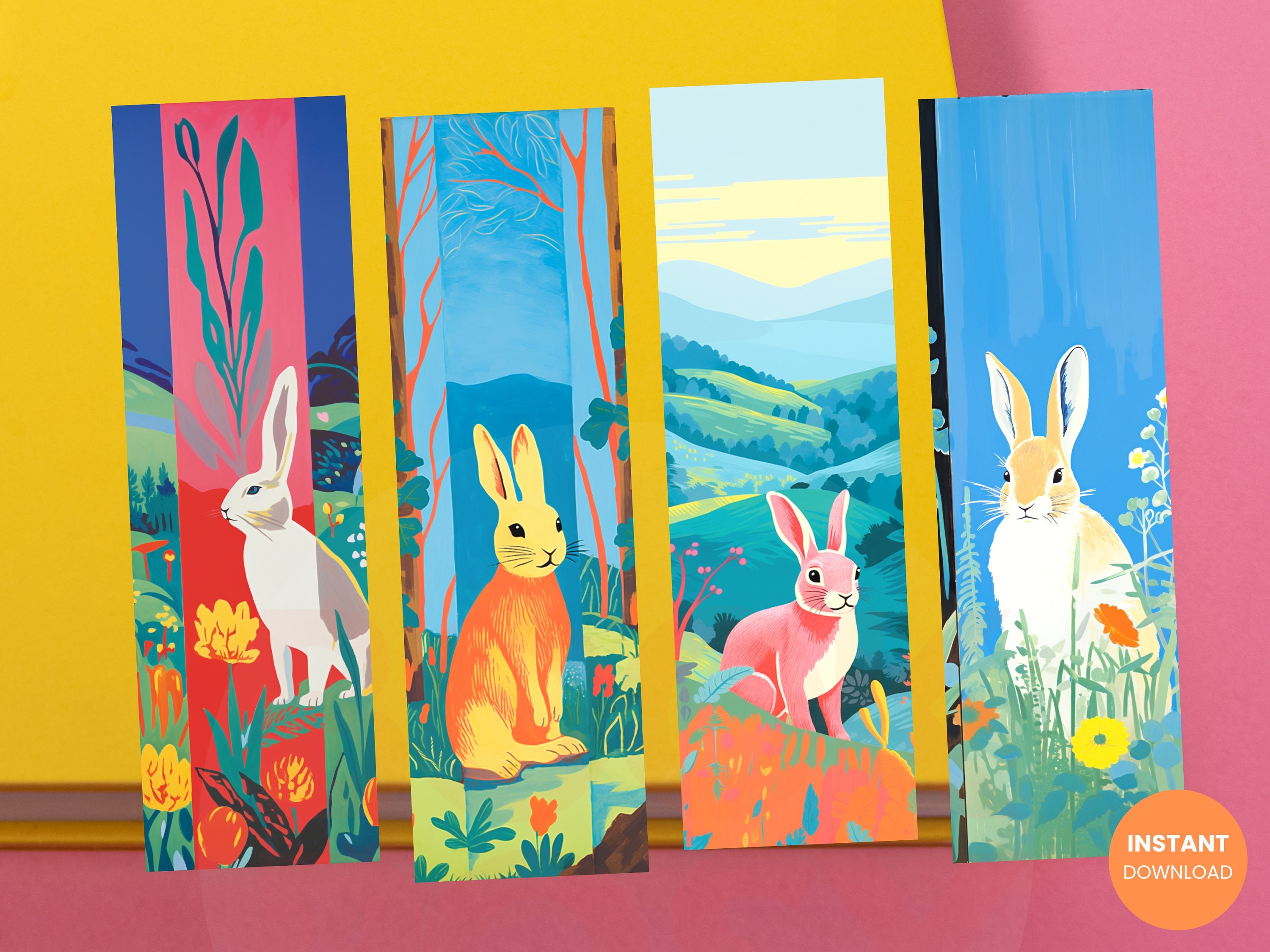 PRINTABLE Bookmarks - Happy Hoppers - Etsy