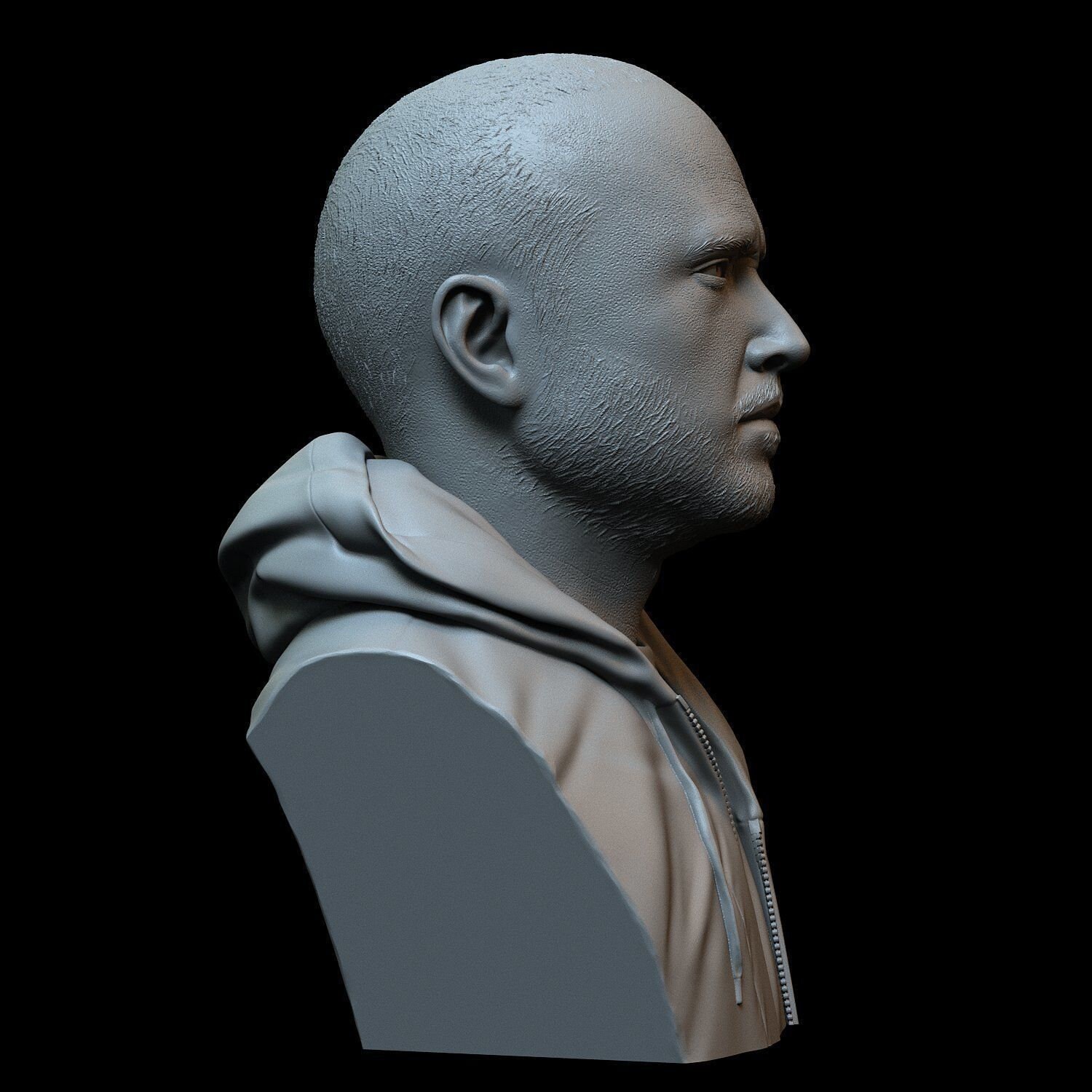 JESSE PINKMAN 3D Printed Bust Sculpture, Character From Breaking Bad ...