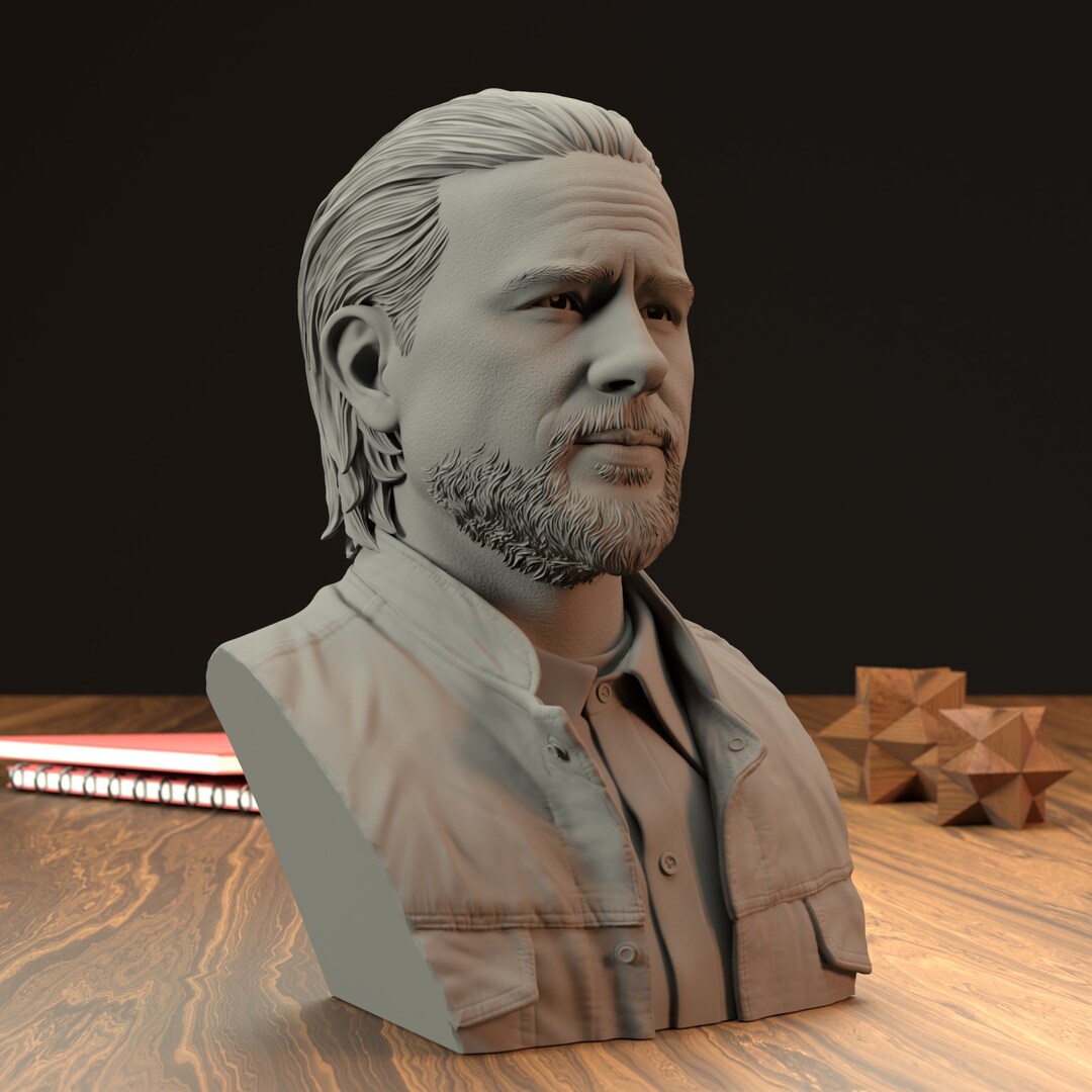 Jax Teller Bust Sculpture, From Sons of Anarchy, Statue Room Decoration ...