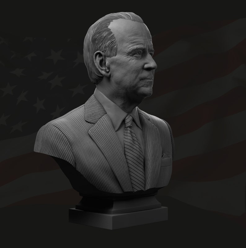 JOE BIDEN 3D Printed Bust Sculpture for Decoration, President of the ...