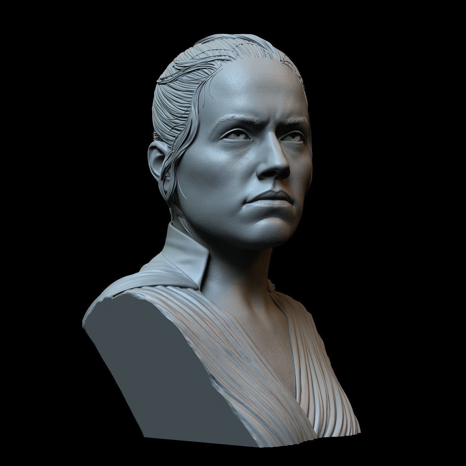 REY SKYWALKER 3D Printed Bust SCULPTURE Star Wars Modern - Etsy Australia