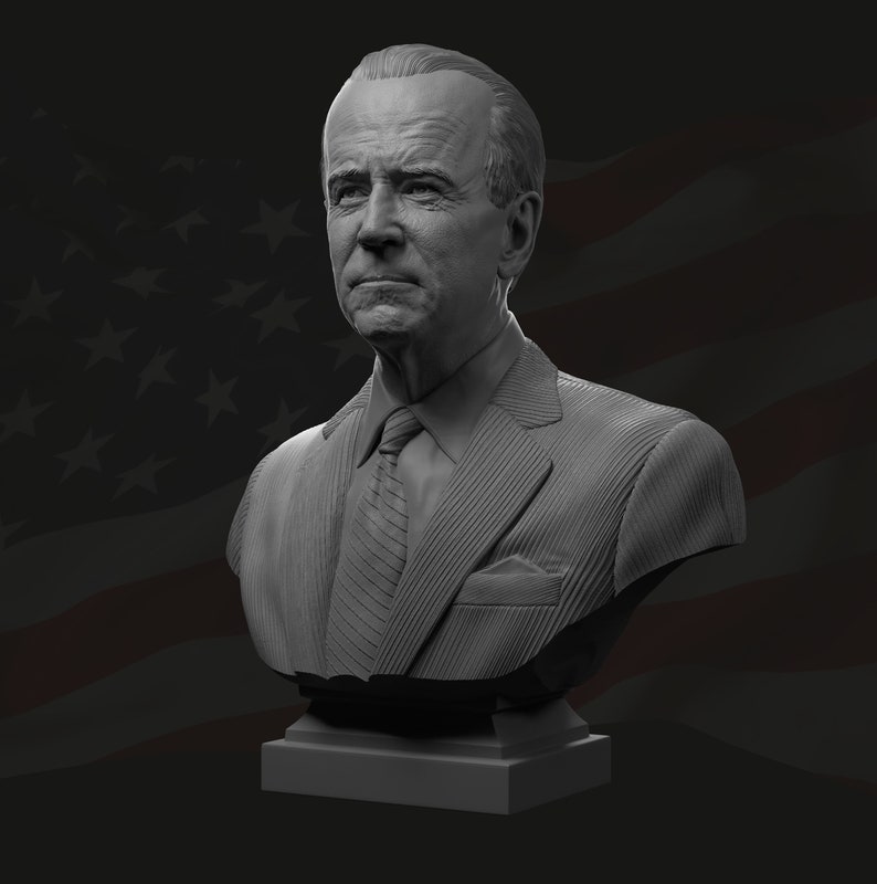 JOE BIDEN 3D Printed Bust Sculpture for Decoration, President of the ...