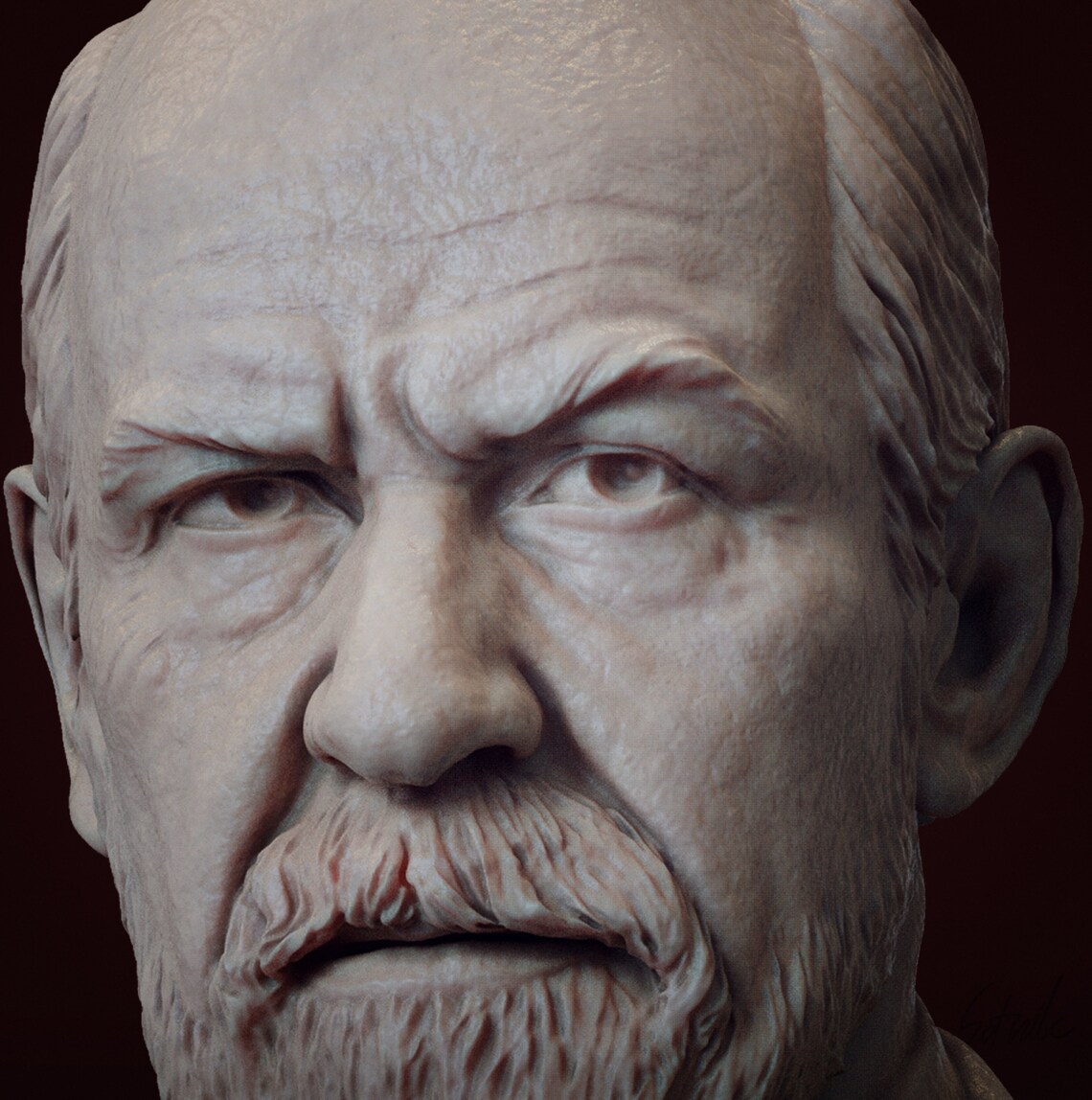 Sigmund Freud Bust Sculpture,father of Psychology Room Decoration in ...