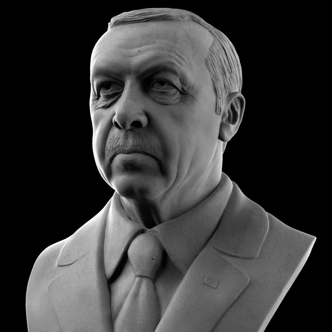 Recep Tayyip Erdogan 3D Printed Statue Sculpture, President of Turkey ...