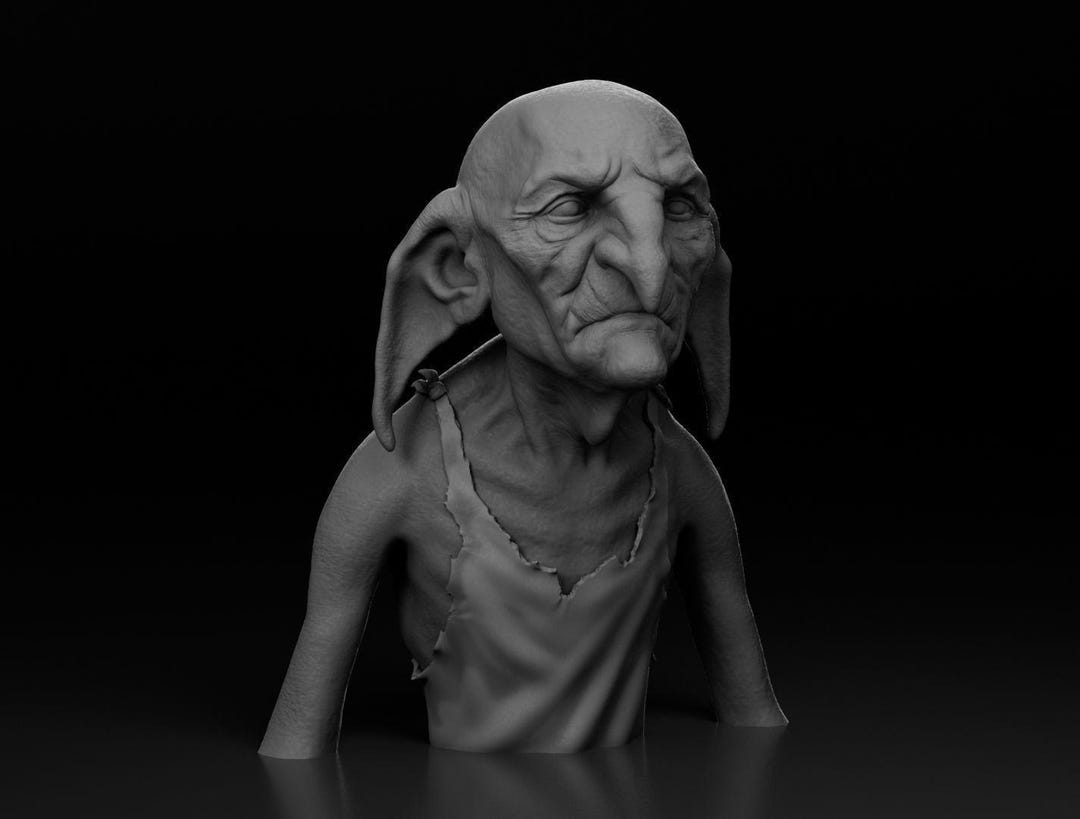 Kreacher house-elf Bust Sculpture, Harry Potter Character, Loyal ...