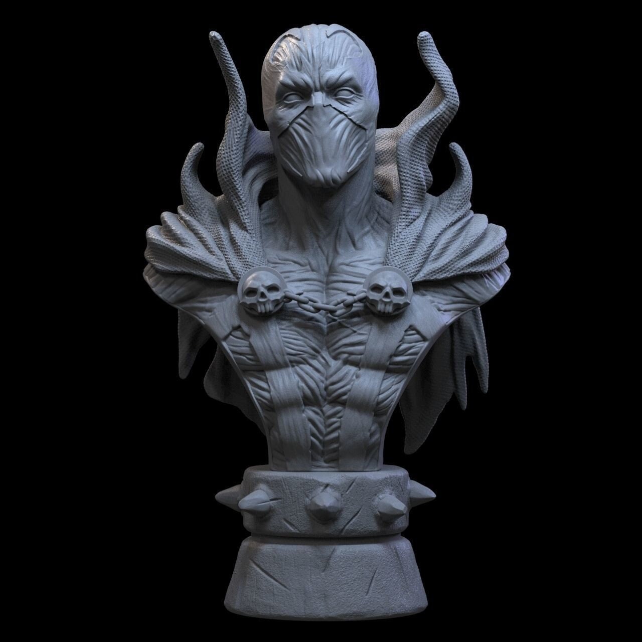 Spawn the Villain From X-men 3D Printed Resin Bust in Gray, a Marvel ...