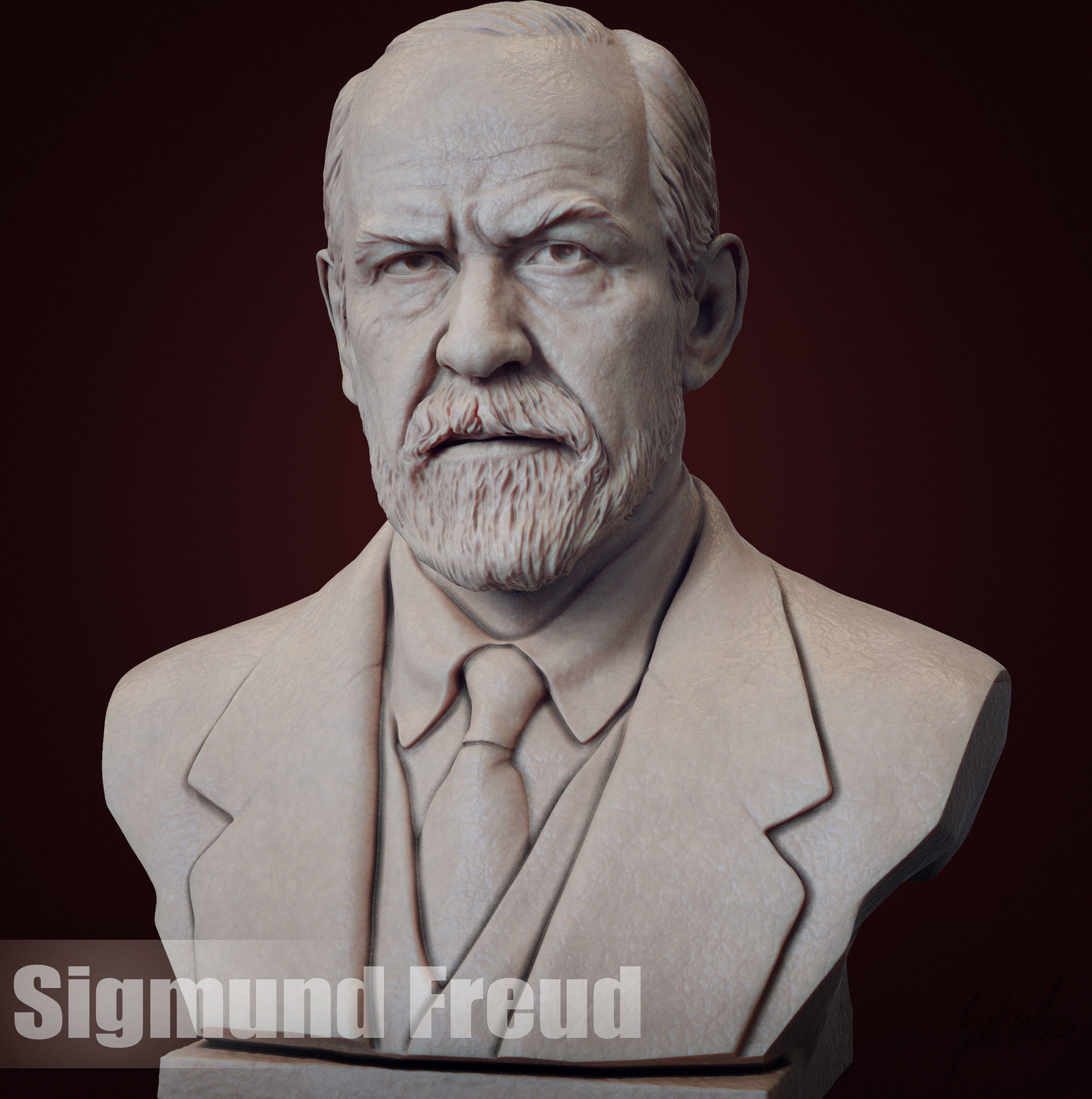 Sigmund Freud Bust Sculpture,father of Psychology Room Decoration in ...