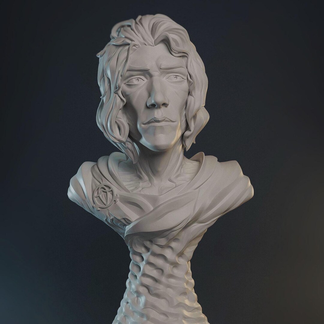 Victor Arcane Bust, Fantasy Character, Sculpture, Bookshelf Decor ...