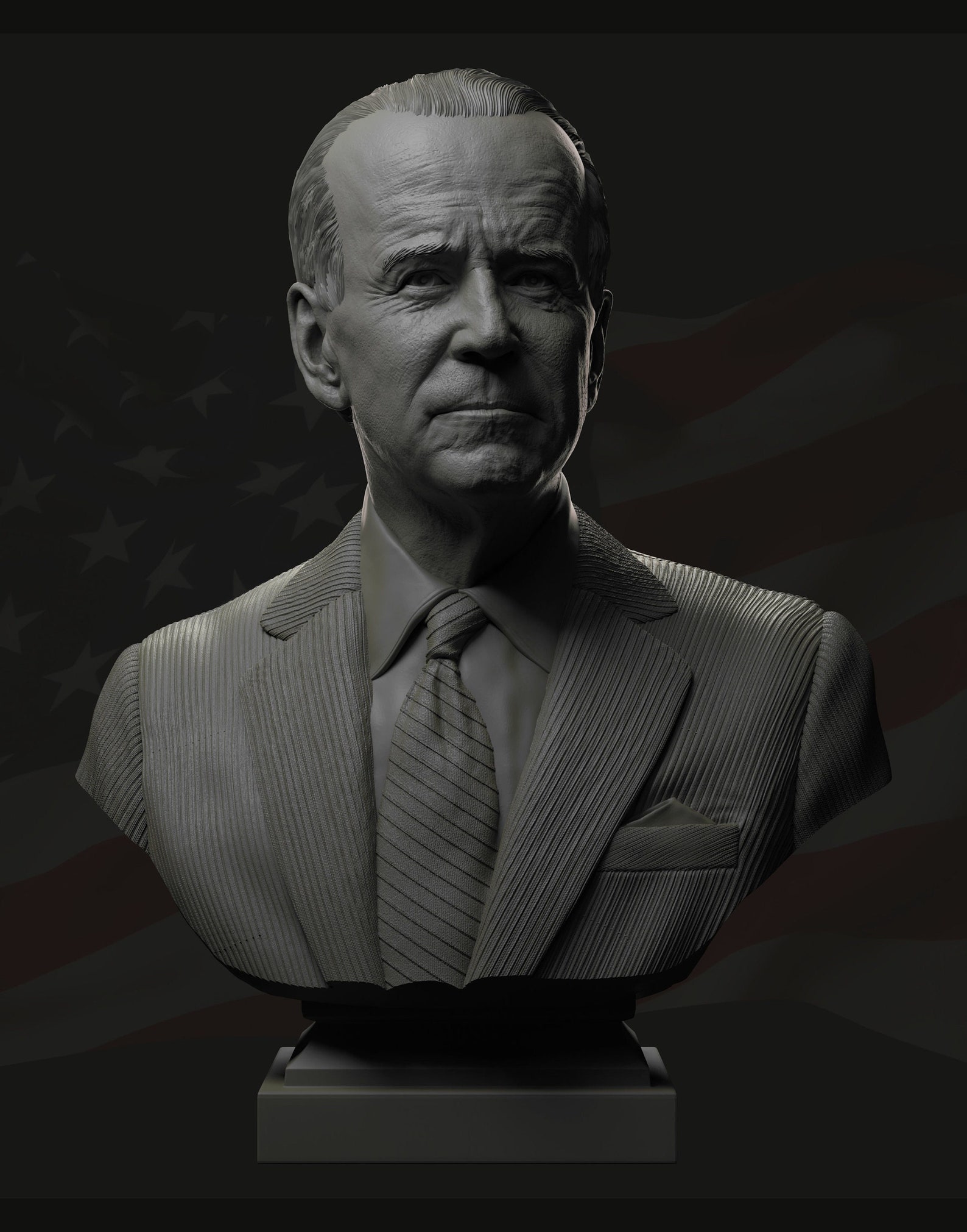 JOE BIDEN 3D Printed Bust Sculpture for Decoration, President of the ...
