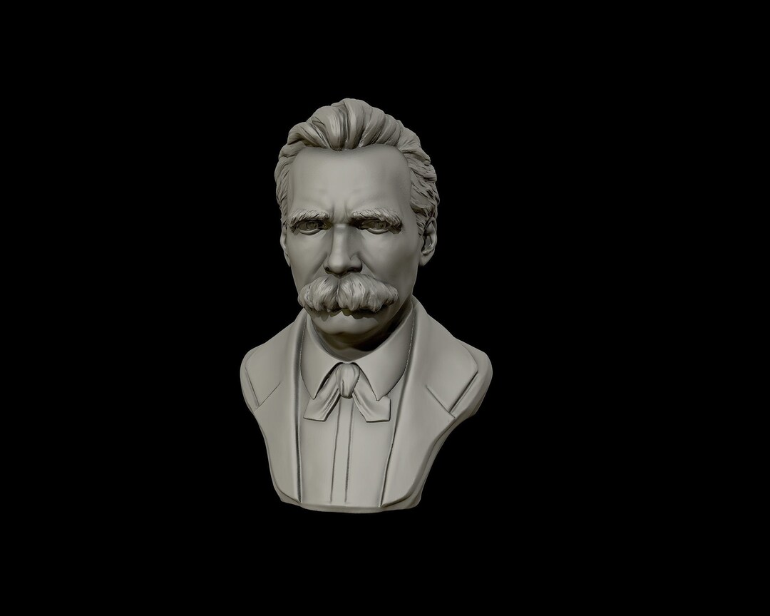 Friedrich Nietzsche Bust Sculpture, Reknowned German Philosopher and ...