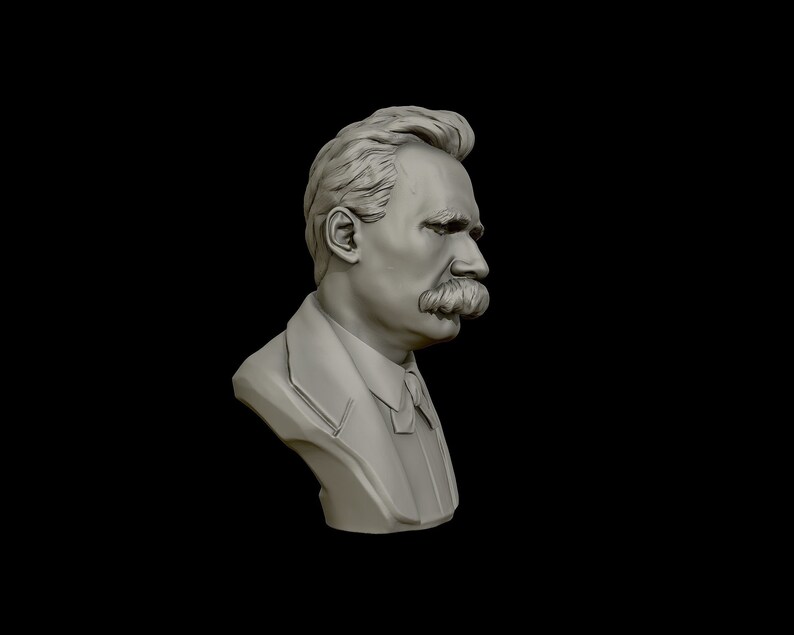 Friedrich Nietzsche Bust Sculpture, Reknowned German Philosopher and ...