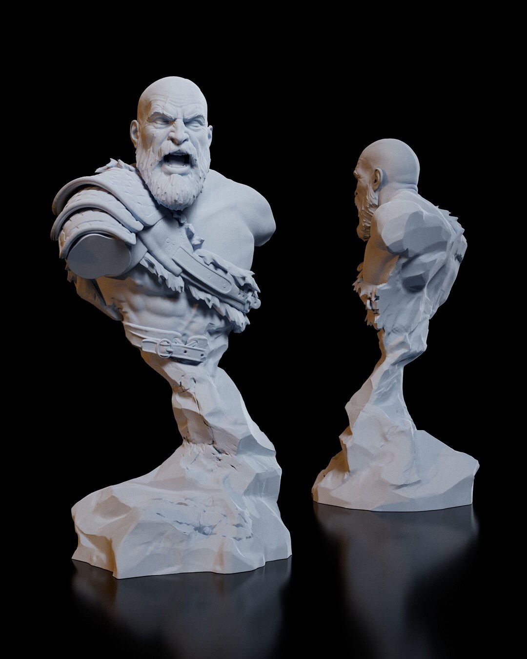 Fictional Video Game Character Bust, Video Game Character, Sculpture ...