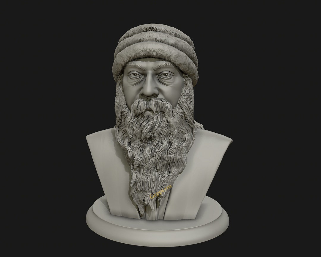 Osho Bust Sculpture,philosopher and Thinker Room Decoration in Gray ...