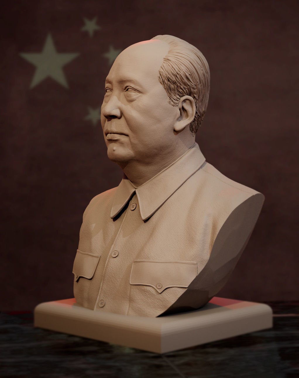 Mao Zedong 3D Sculpture Leader of the Communist Party of - Etsy
