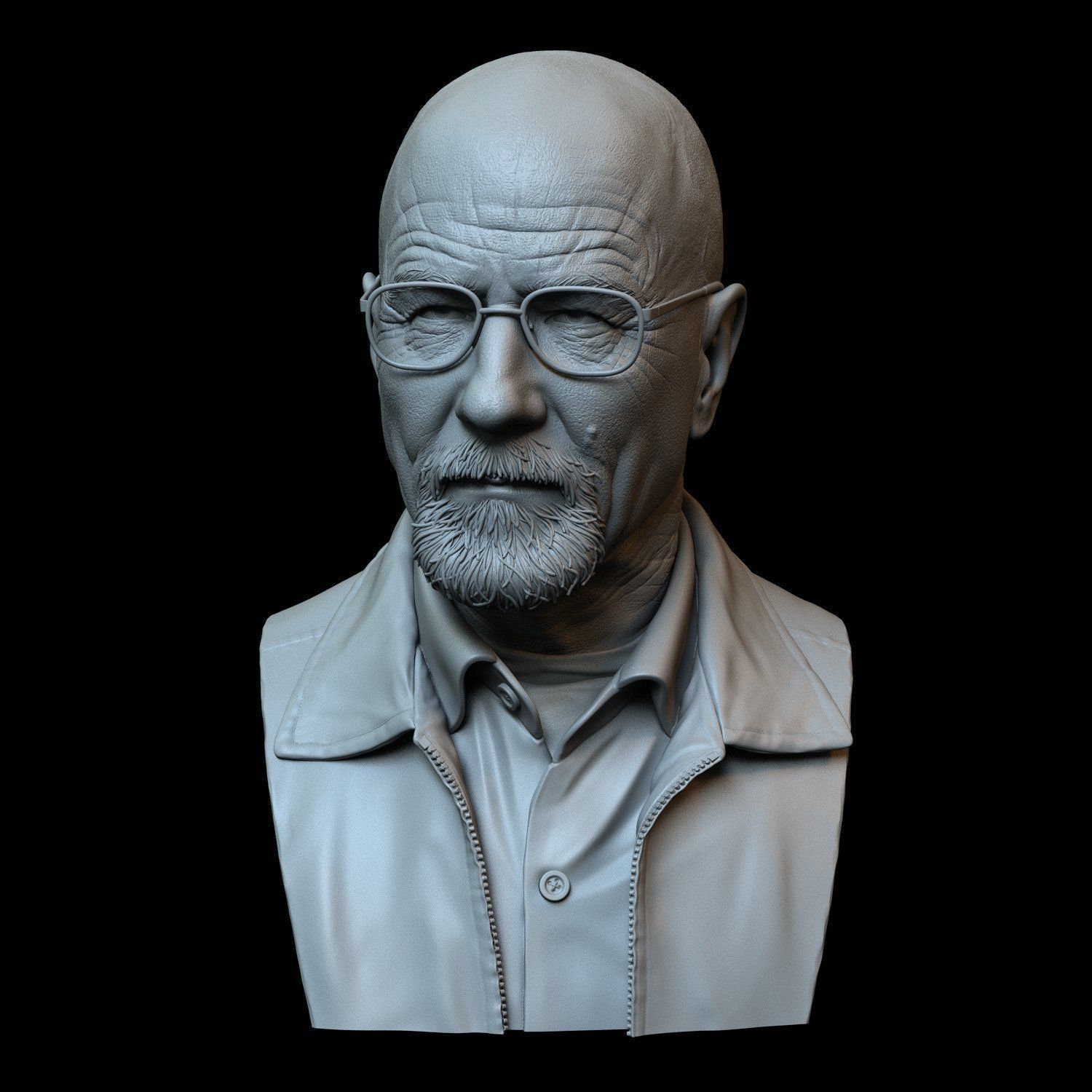 WALTER WHITE Aka Heisenberg 3D Bust Sculpture, Main Protagonist From ...