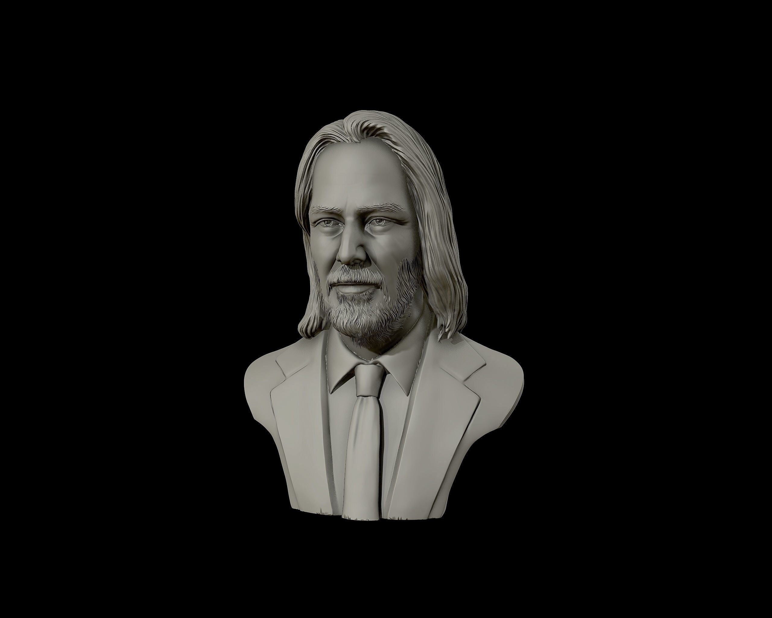 KEANU REEVES 3D Printed Resin Bust Sculpture,famous Actor Room ...