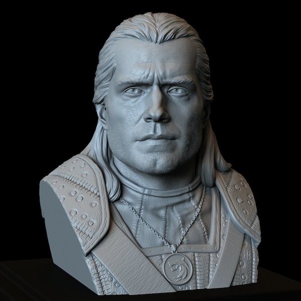 3d Printed Witcher Bust - Etsy