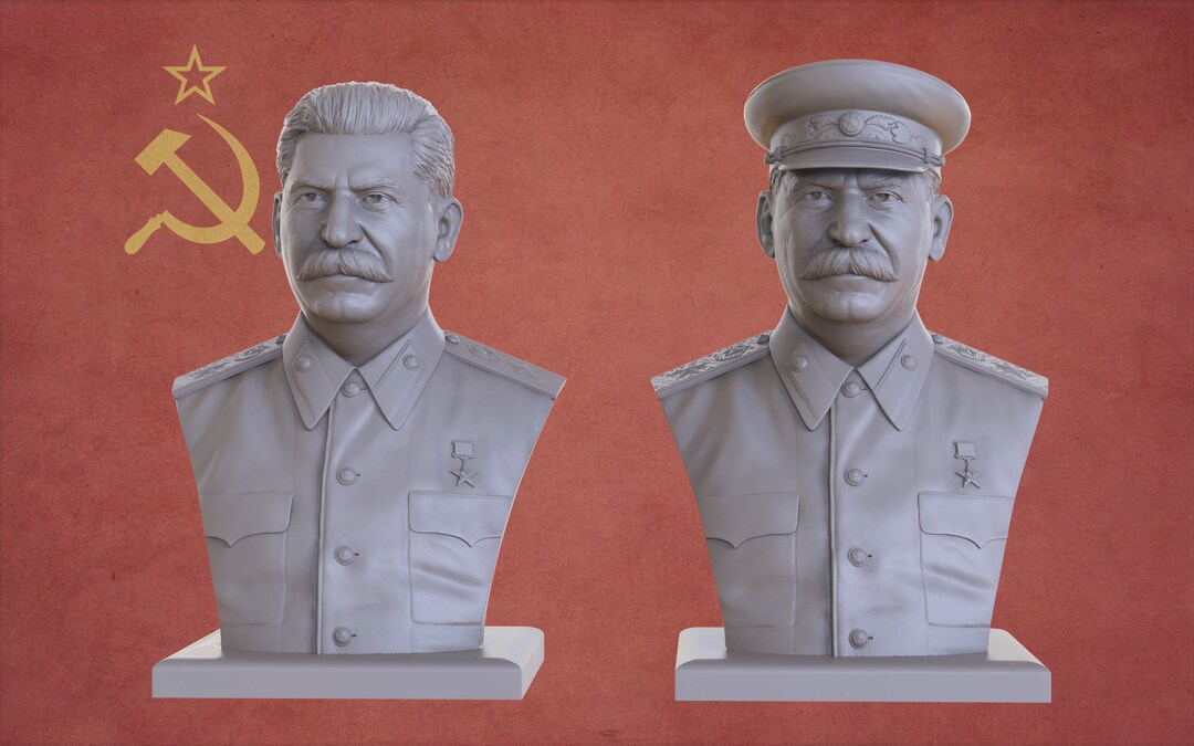 Joseph Vissarionovich Stalin 3D Printed Statue Sculpture, Communist ...