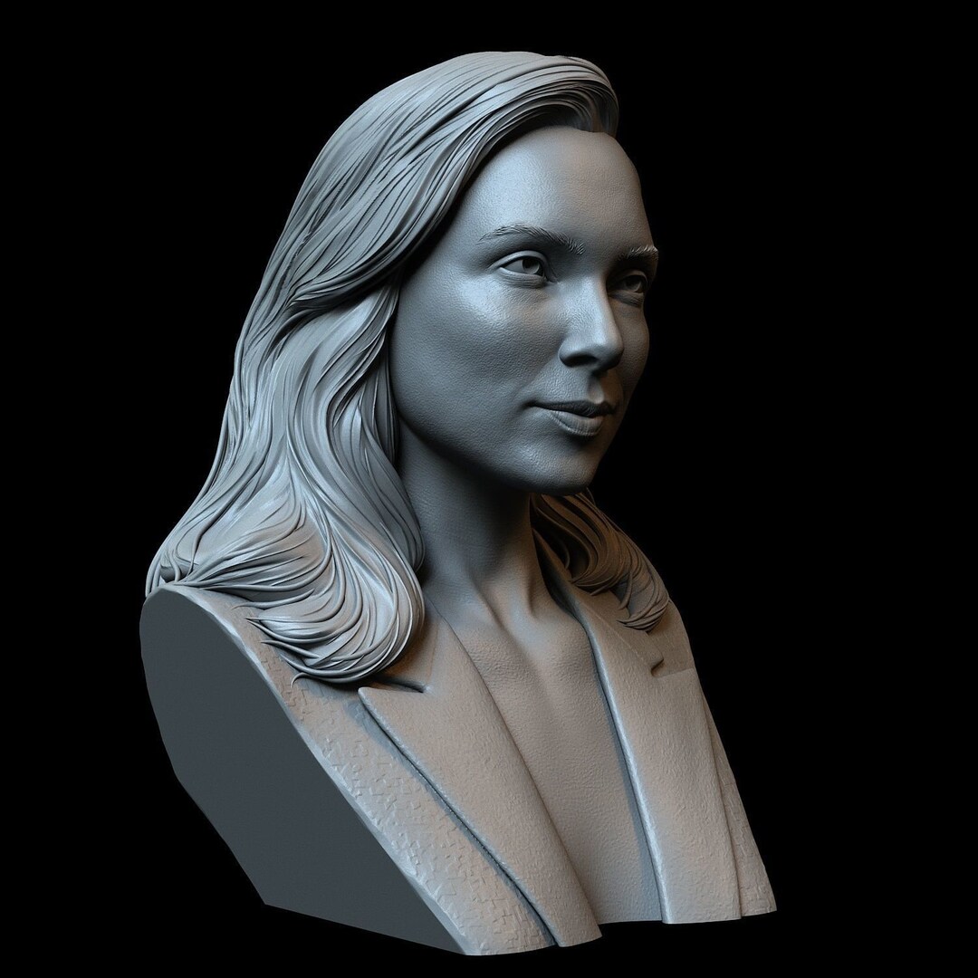 GAL GADOT Wonder Woman Impreso ESCULTURA 3D Busto de cabeza de actriz ...