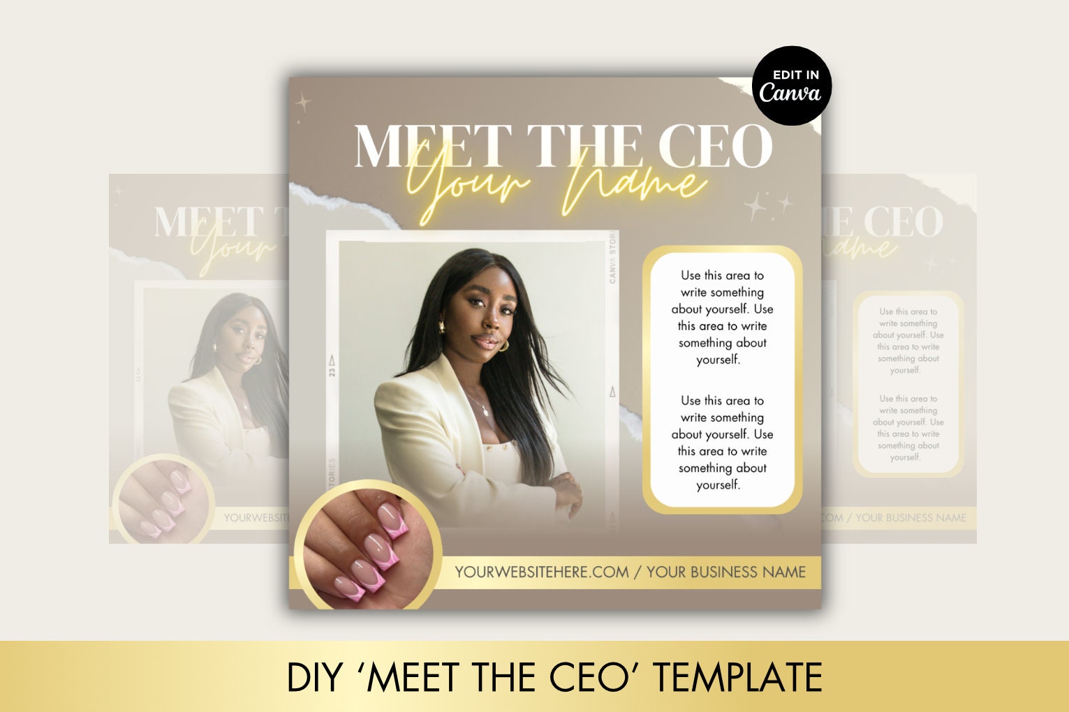 Meet the CEO Template for Businesses: Nails, Hair, Makeup, Lashes ...