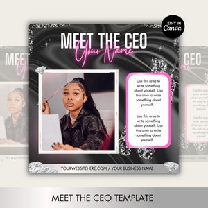 Meet the CEO Template for Small Businesses: Makeup, Hair, Nails, Lash ...