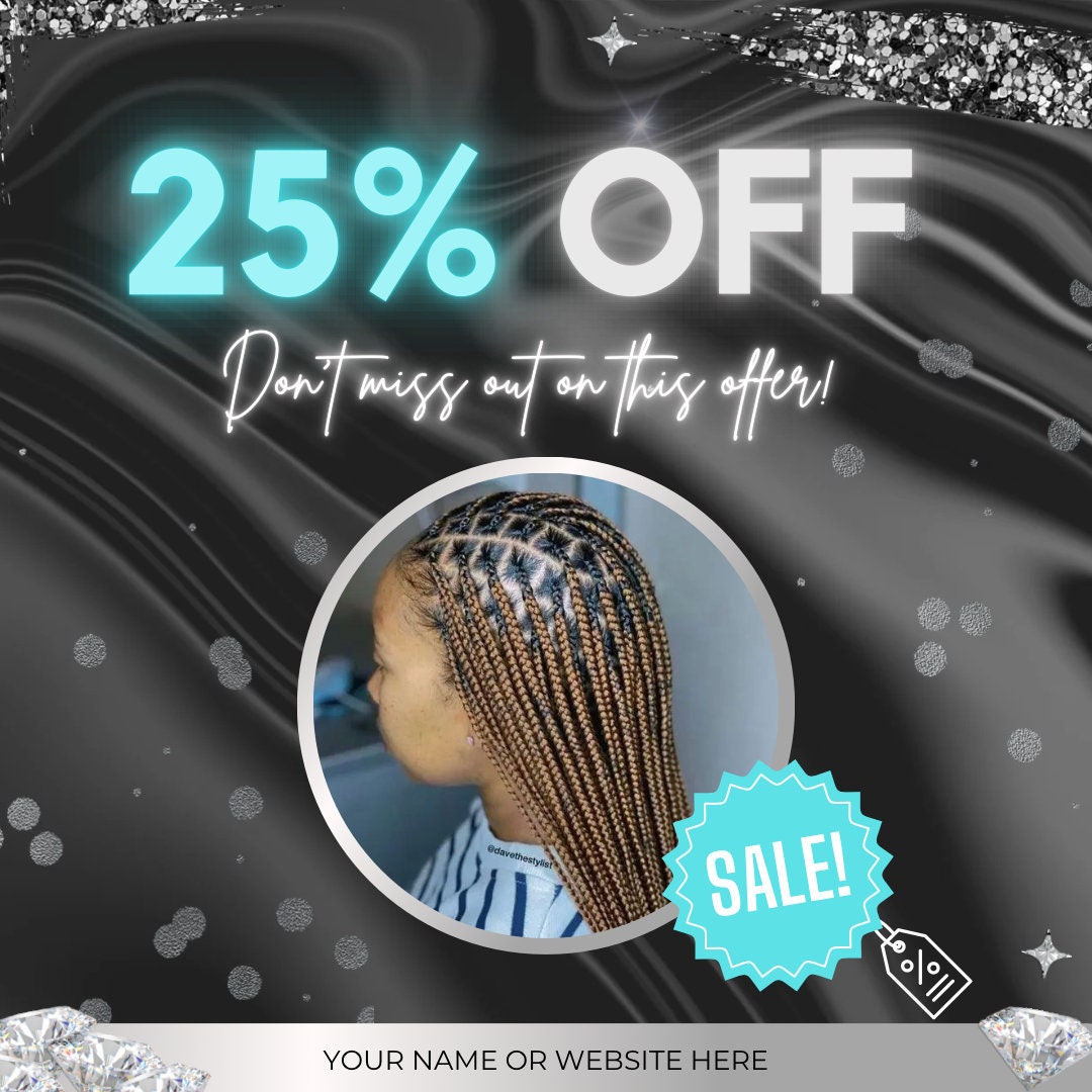 Sale and Discount Template for Businesses, Nails, Hair, Lashes, Beauty ...