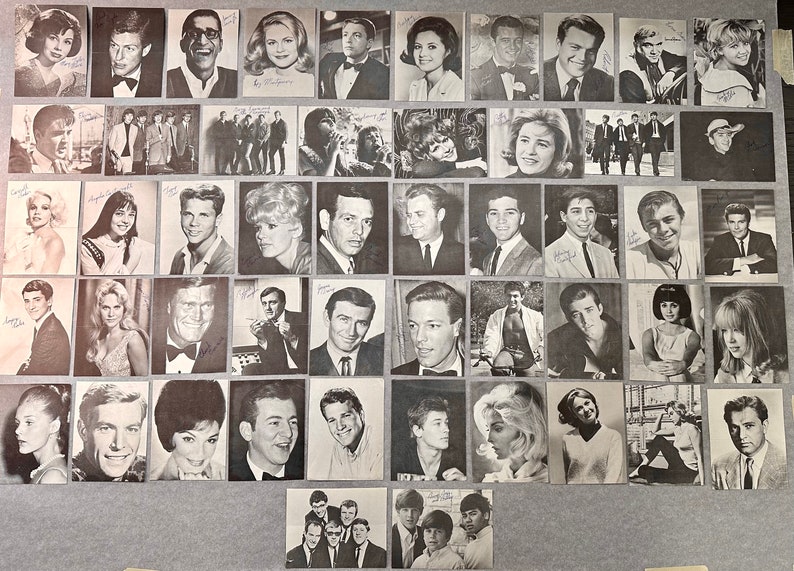 Vintage 1960s Celebrity Photographs/head Shots. There Are 50 Different ...