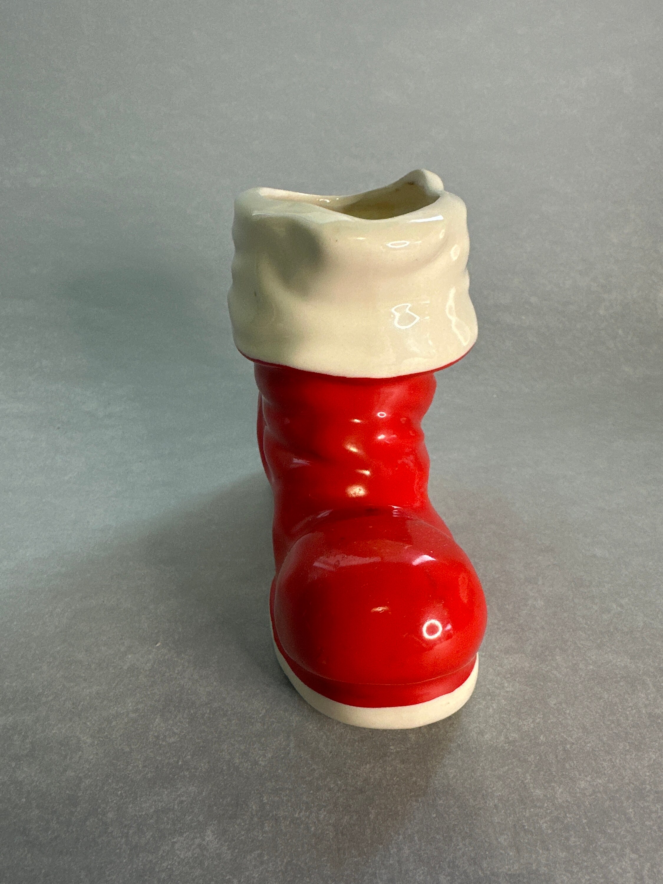 Vintage 1960s Christmas Santa Boot Vase - Etsy