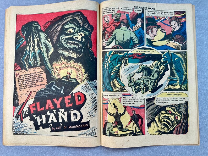 Vintage 1940s Classics Illustrated Comic Books With Famous Mysteries ...