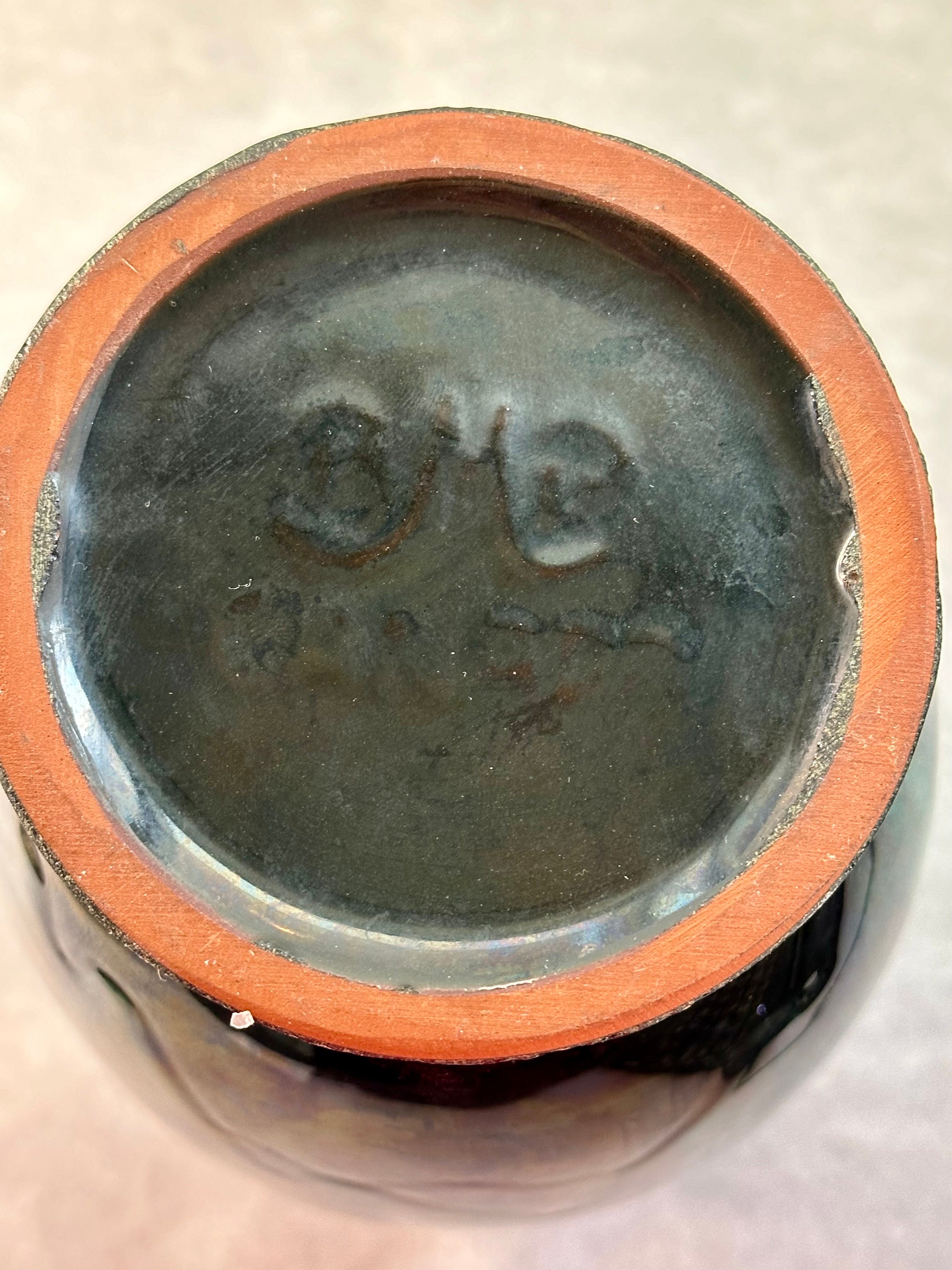 Vintage Blue Mountain Pottery Green and Blue Drip Glaze Vase - Etsy