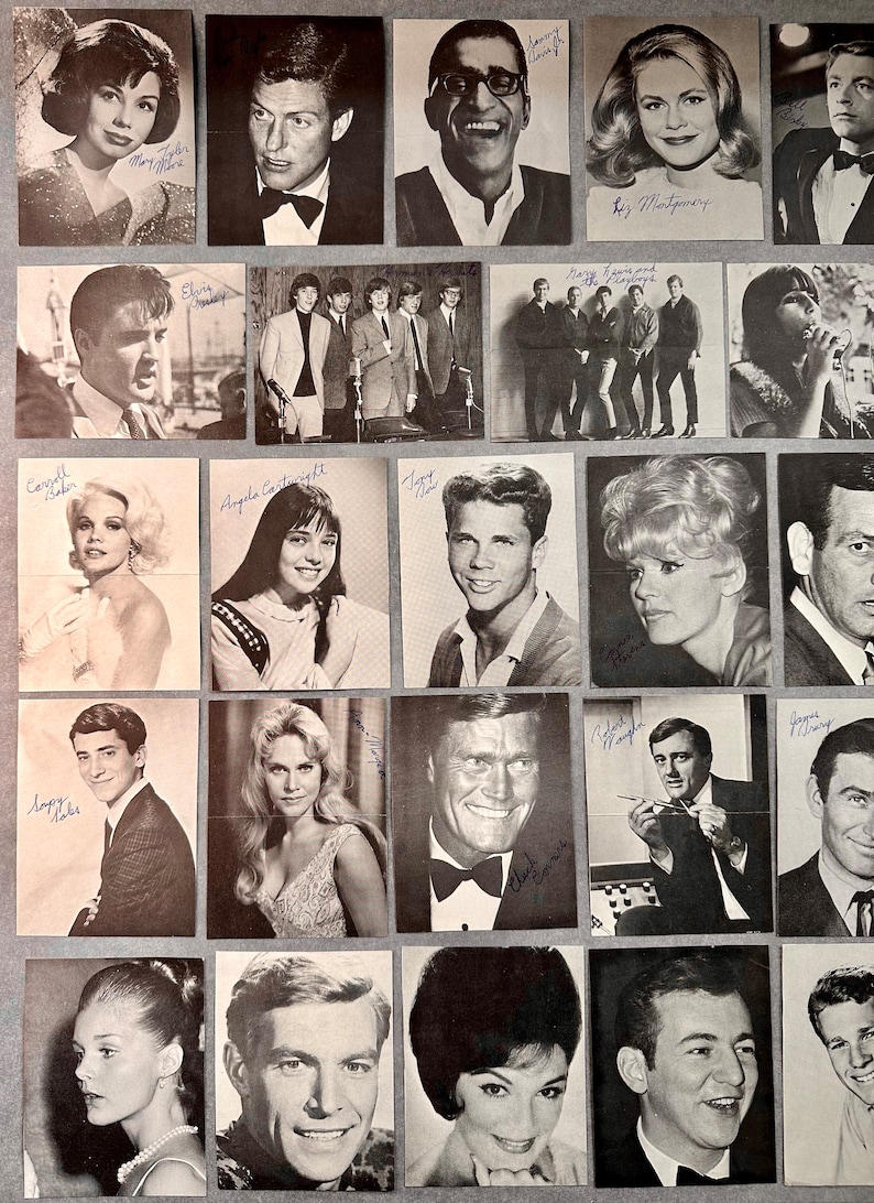 Vintage 1960s Celebrity Photographs/head Shots. There Are 50 Different ...