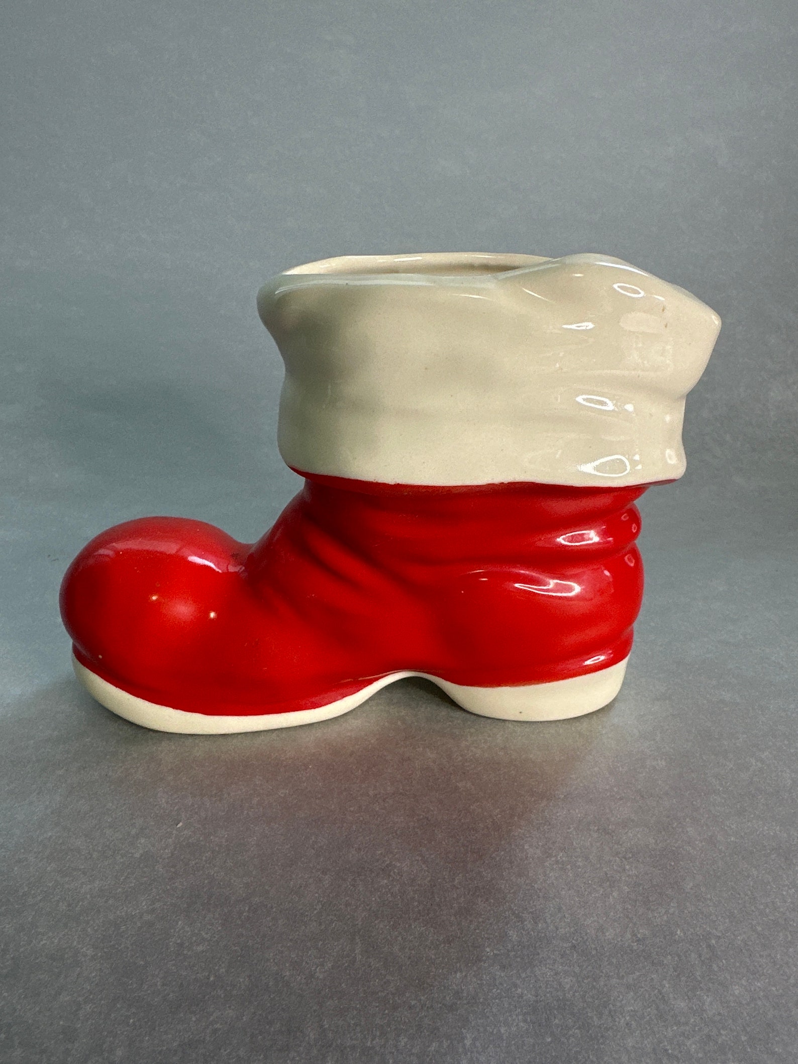 Vintage 1960s Christmas Santa Boot Vase - Etsy