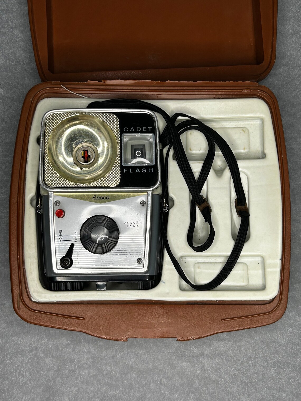 Vintage Circa 1960 Ansco Cadet Flash Camera With Original Booklet Case ...