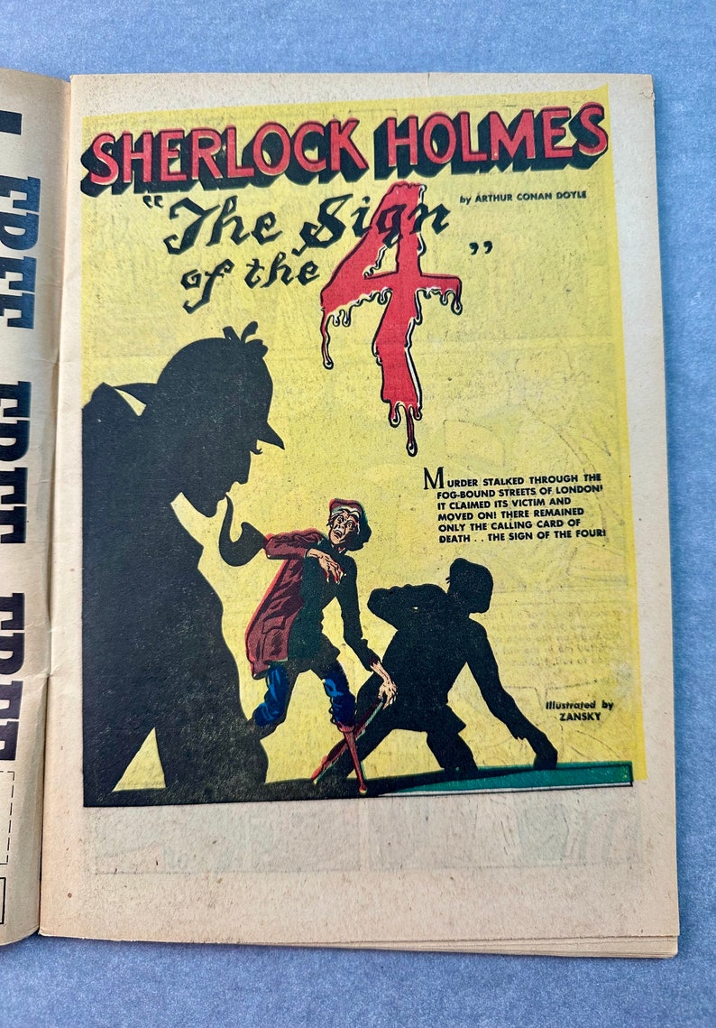 Vintage 1940s Classics Illustrated Comic Books With Famous Mysteries ...